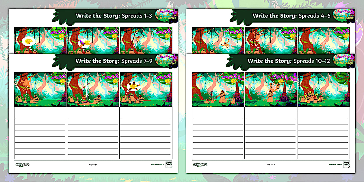 Banana Drama in the Jungle – Write the Story Activity