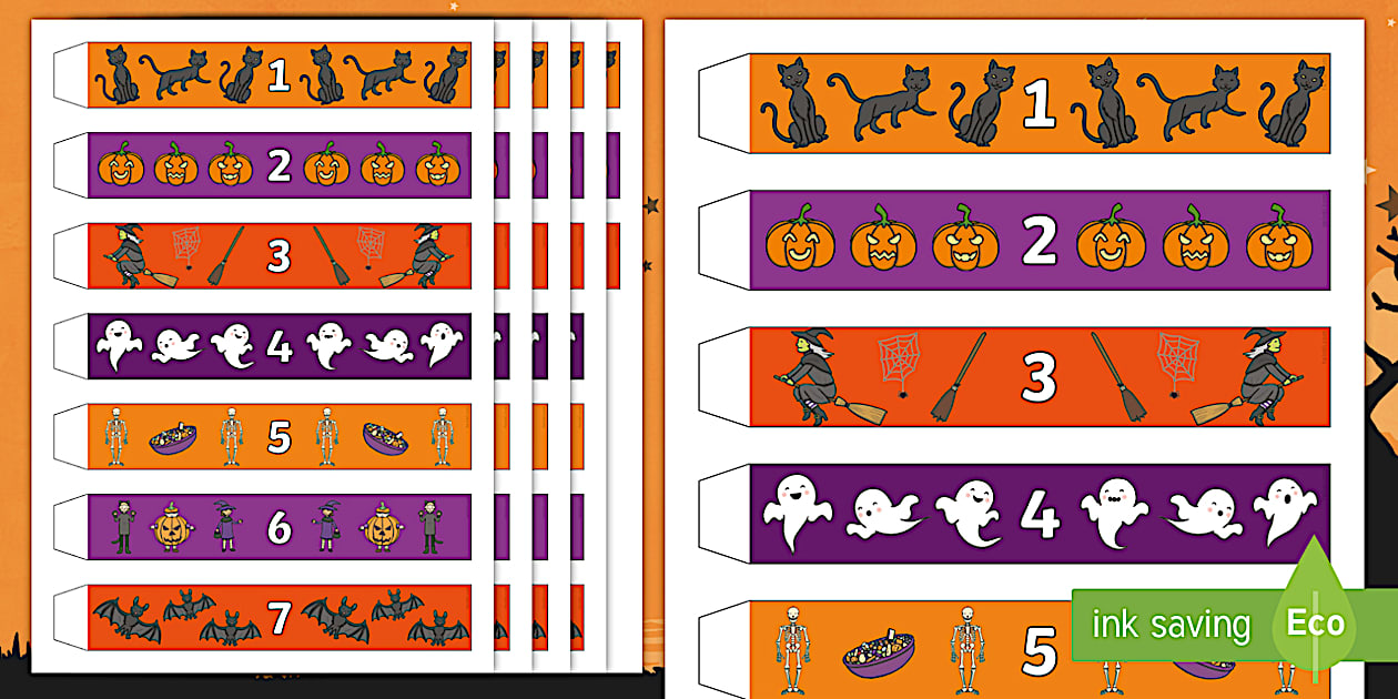 Halloween Countdown Paper Chain | Halloween Paper Crafts
