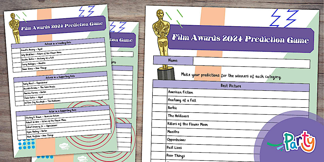 Film Awards 2024 Prediction Game | Twinkl Party - Twinkl
