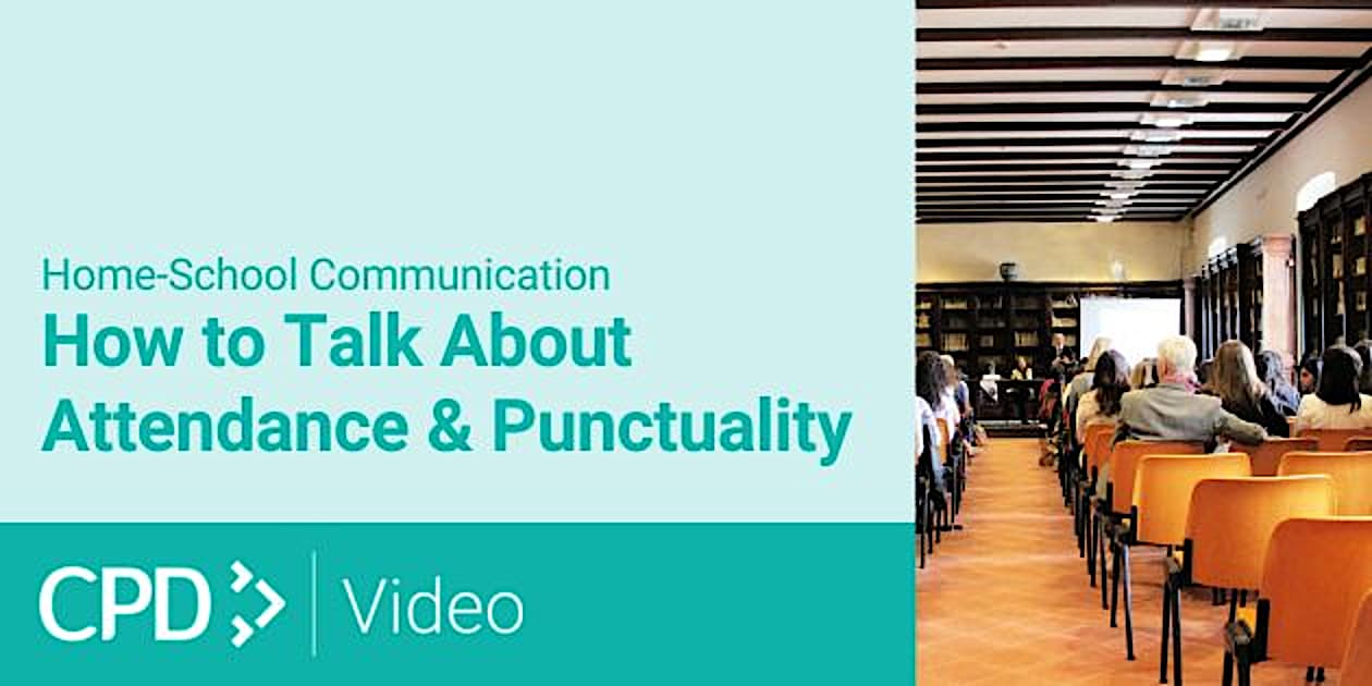 Talking About Attendance Home-School Communication CPD Video