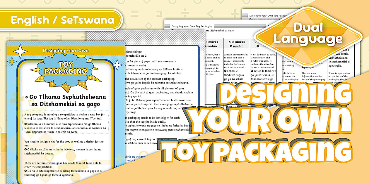 Grade 7 Maths-Term 1-Building a 3D Model – Project (1)-English/Setswana ...