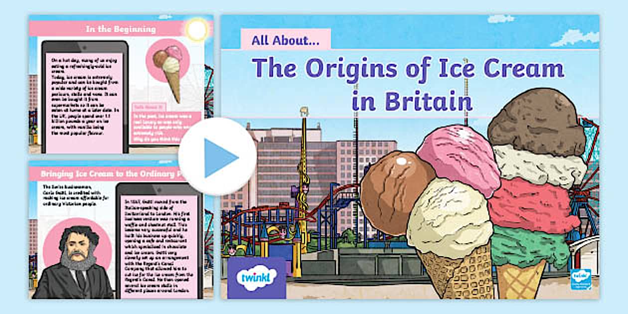 KS2 The Origins of Ice Cream in Britain PPT (teacher made)