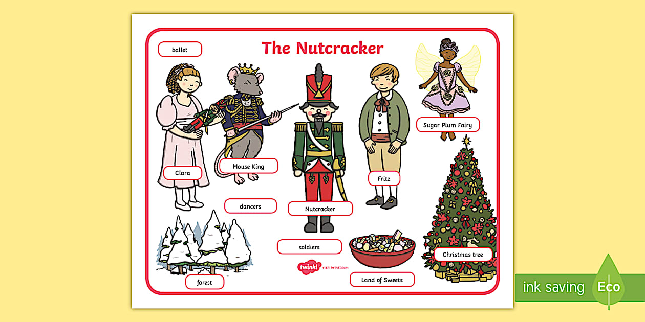 The Nutcracker Word Mat - Twinkl