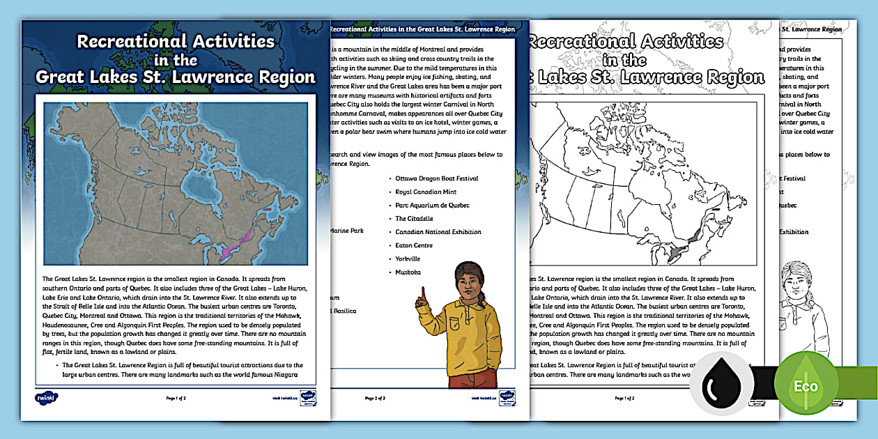 Recreational Activities in Great Lakes St.Lawrence Fact File