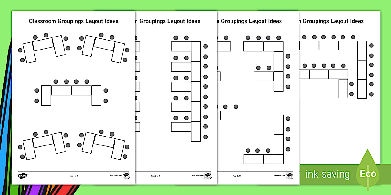 Editable Classroom Seating Arrangement Ideas - Twinkl