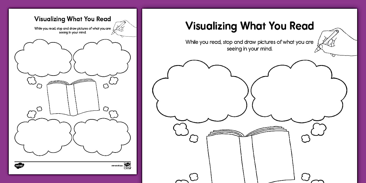 Visualizing What You Read Graphic Organizer for K-2nd Grade
