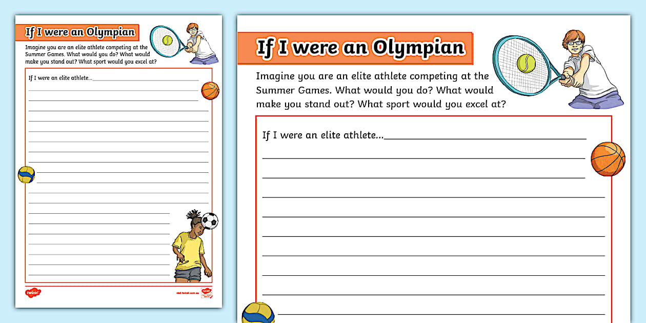 If I Were an Elite Athlete - Writing Prompt