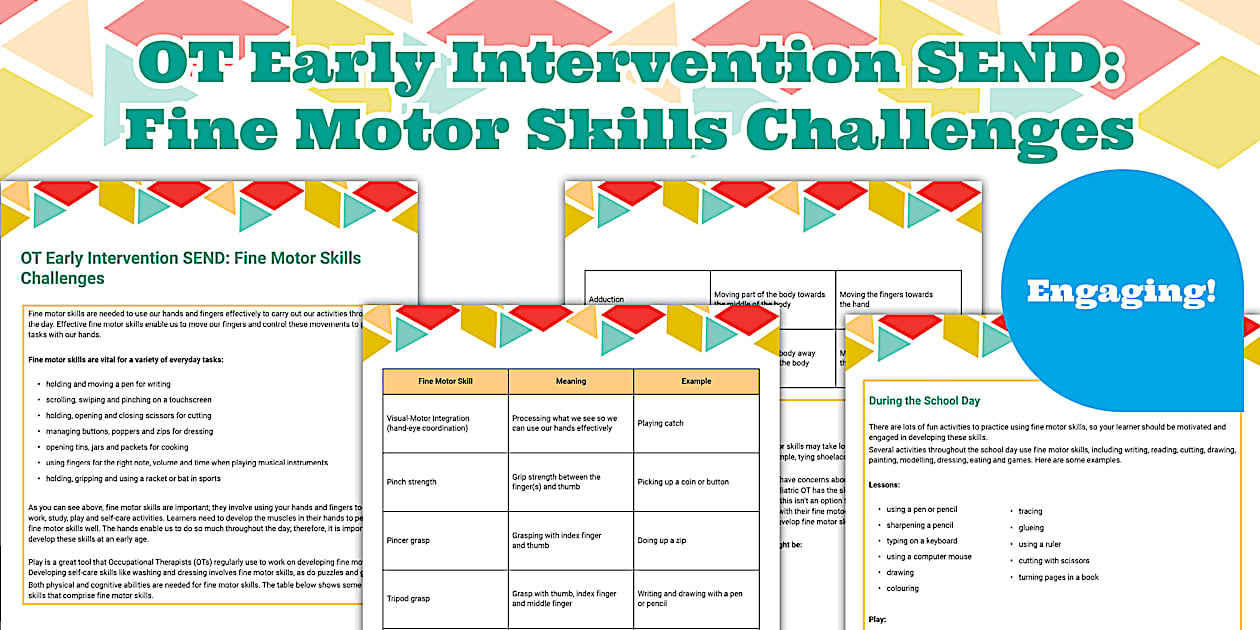 OT: Early Intervention SEND: Fine Motor Skills Challenges