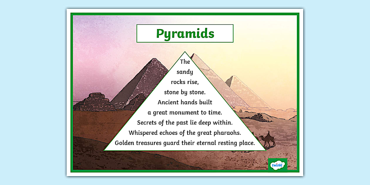 Pyramid Poem Example (teacher made) - Twinkl