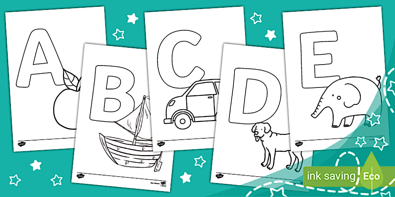 My First Alphabet Colouring Pack (teacher made) - Twinkl