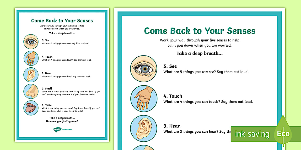 Editable Come to Your Senses Display Poster - Twinkl