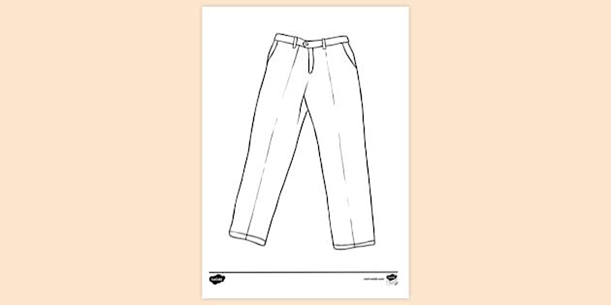 Waterproof Trousers Colouring Sheet | Colouring Sheets