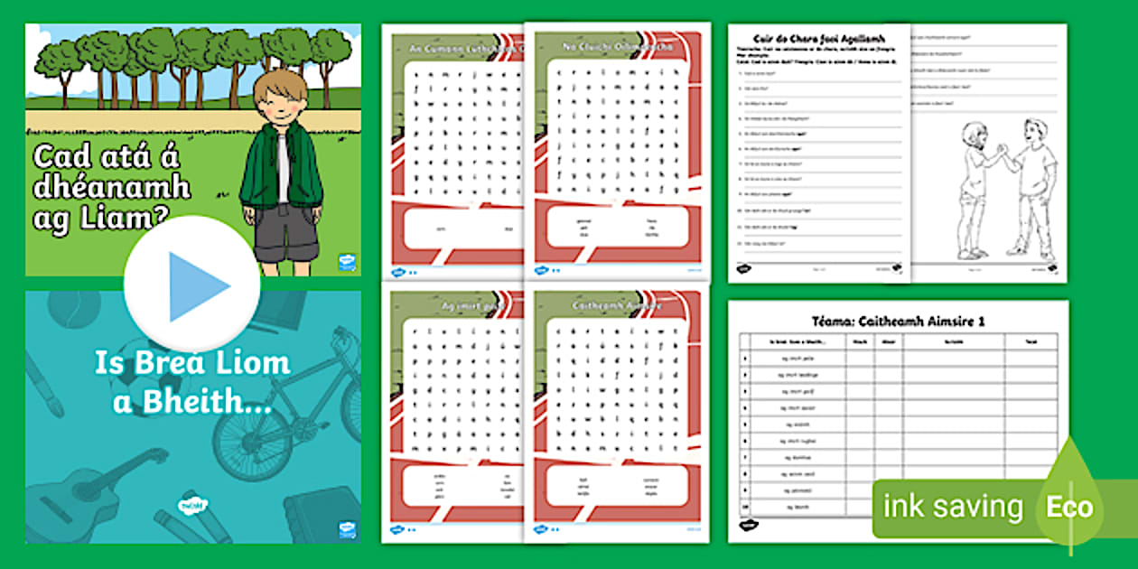 Gaeilge Fifth/Sixth Class Oral Language Pack 1 - Twinkl