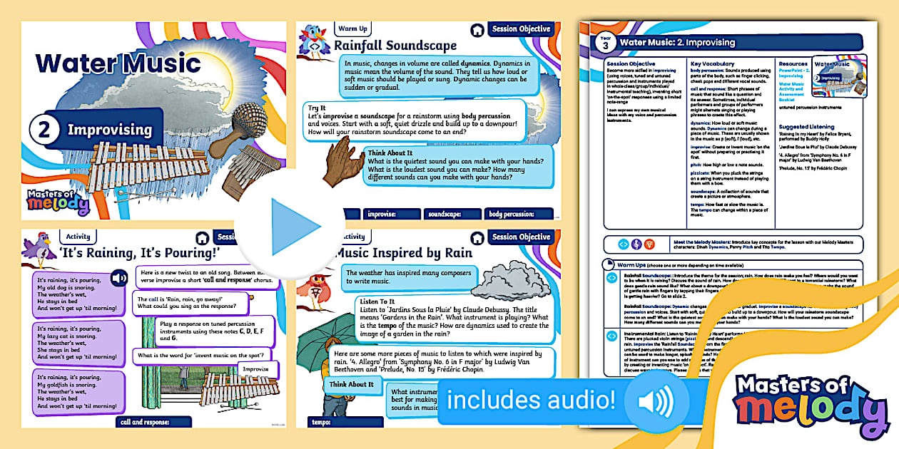 👉 Year 3 Water Music Session 2 (teacher made) - Twinkl
