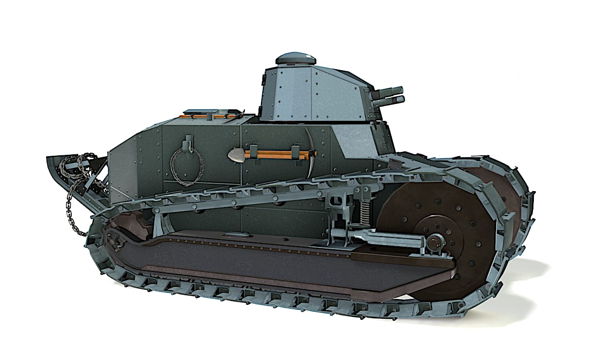 3D Model: First World War - Renault FT Tank (teacher made)