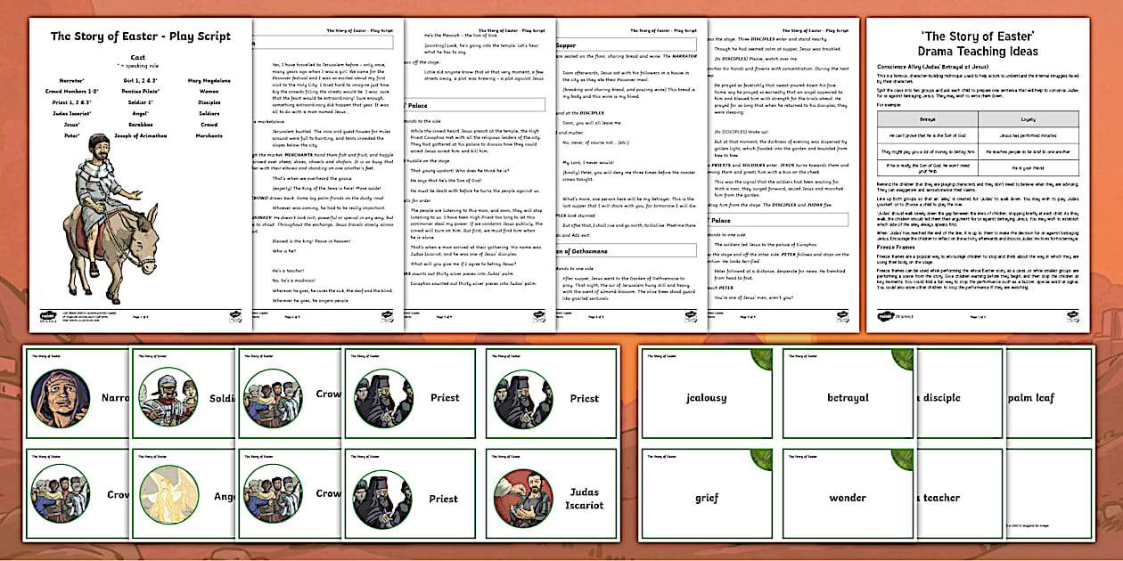 Easter Story Play Script KS2 | Drama Activity Pack - Twinkl