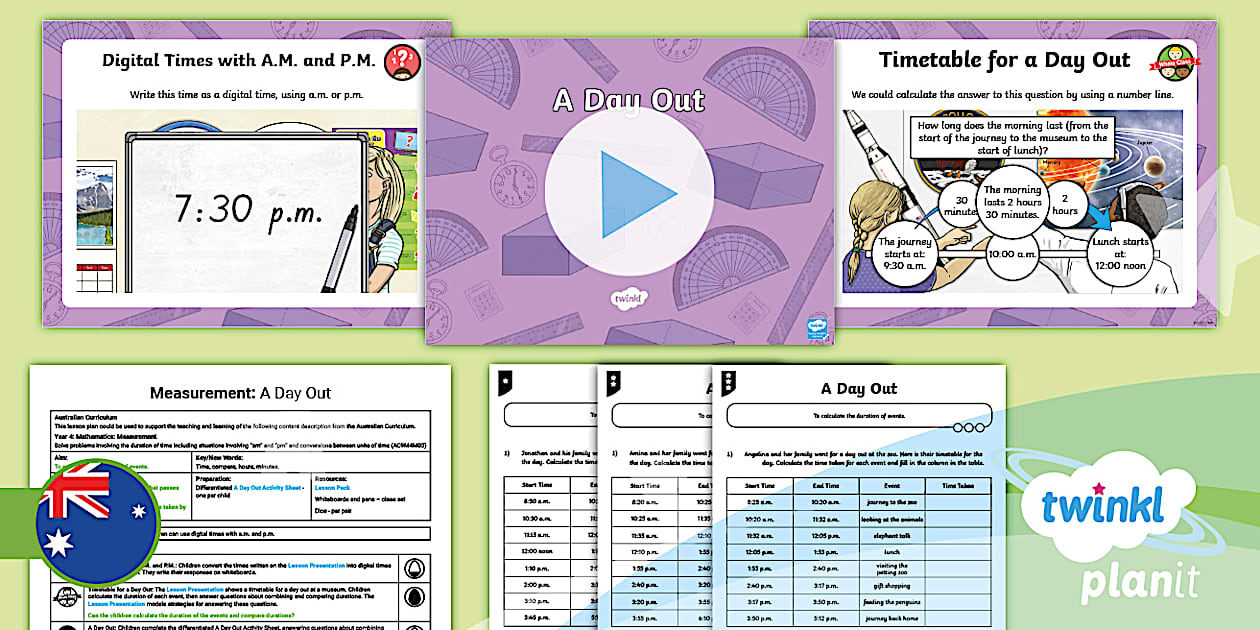 Year 4 Measurement: Compare Duration of Events Lesson 1