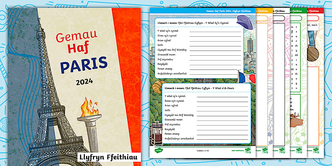 Gemau Haf Paris 2024: Llyfryn Gweithgareddau (teacher made)