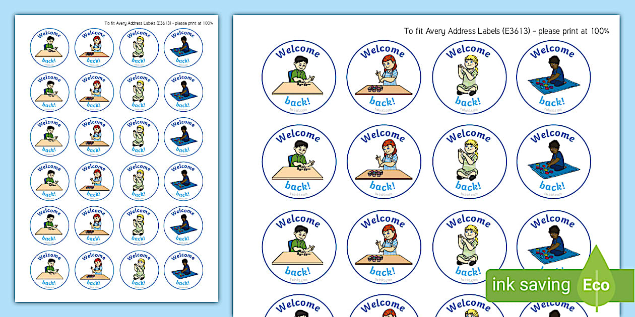 Counting Welcome Back to School Stickers (Teacher-Made)