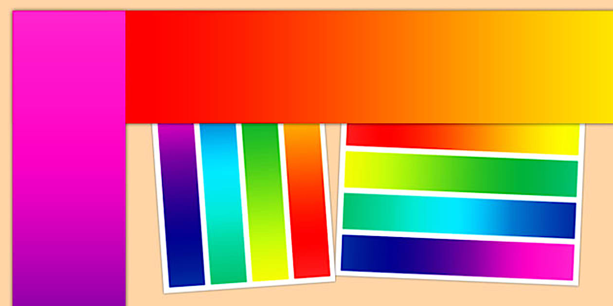 👉 Rainbow Themed Display Borders (teacher made) - Twinkl