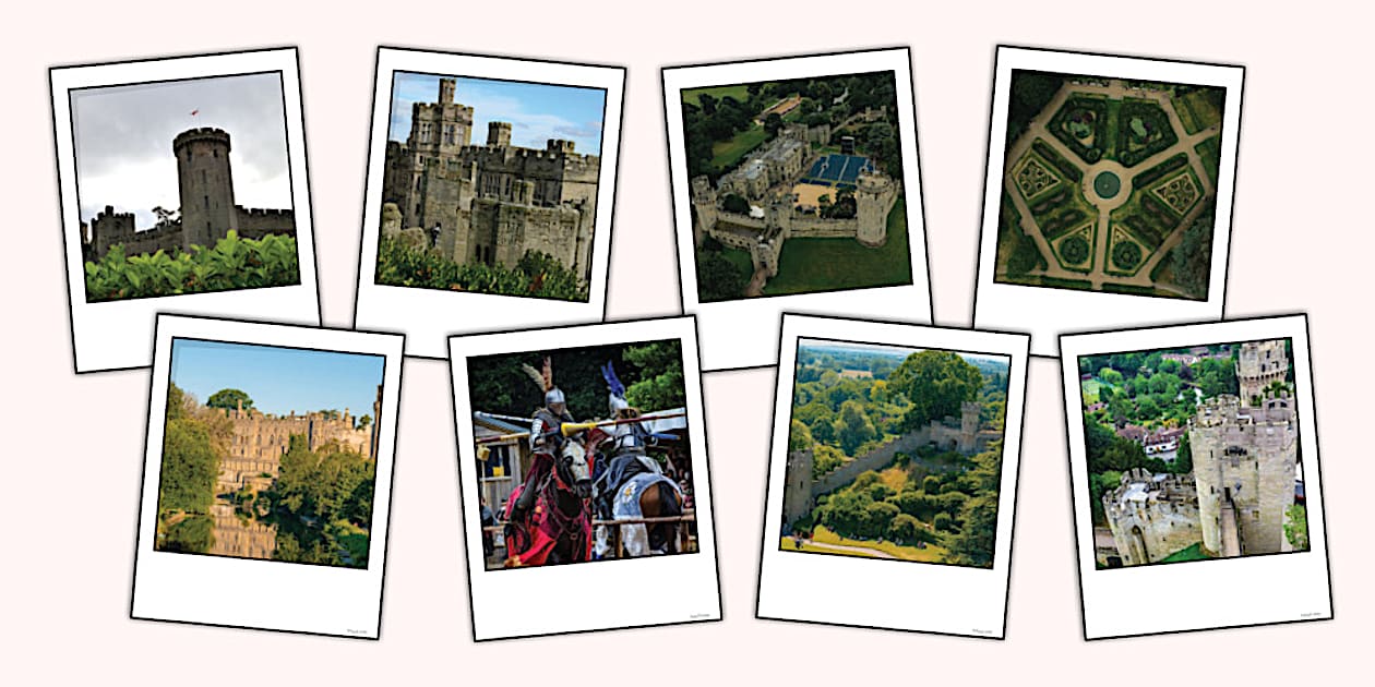 Warwick Castle Instant Photo Style Display Images - Twinkl
