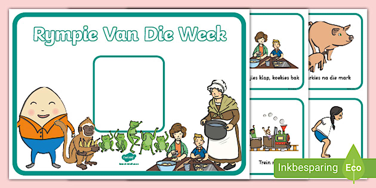 Rympie Van die Week Plakkaat en Kaartjies - Twinkl