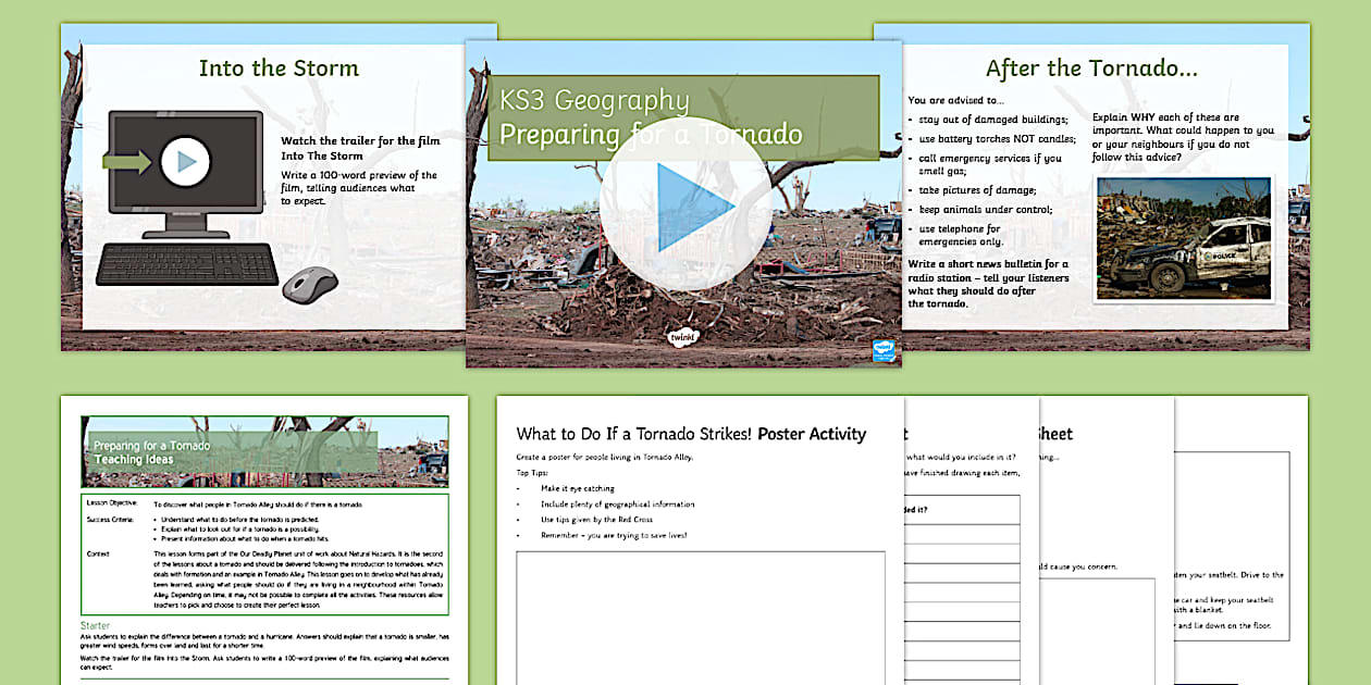 Preparing for a Tornado Lesson Pack (teacher made) - Twinkl
