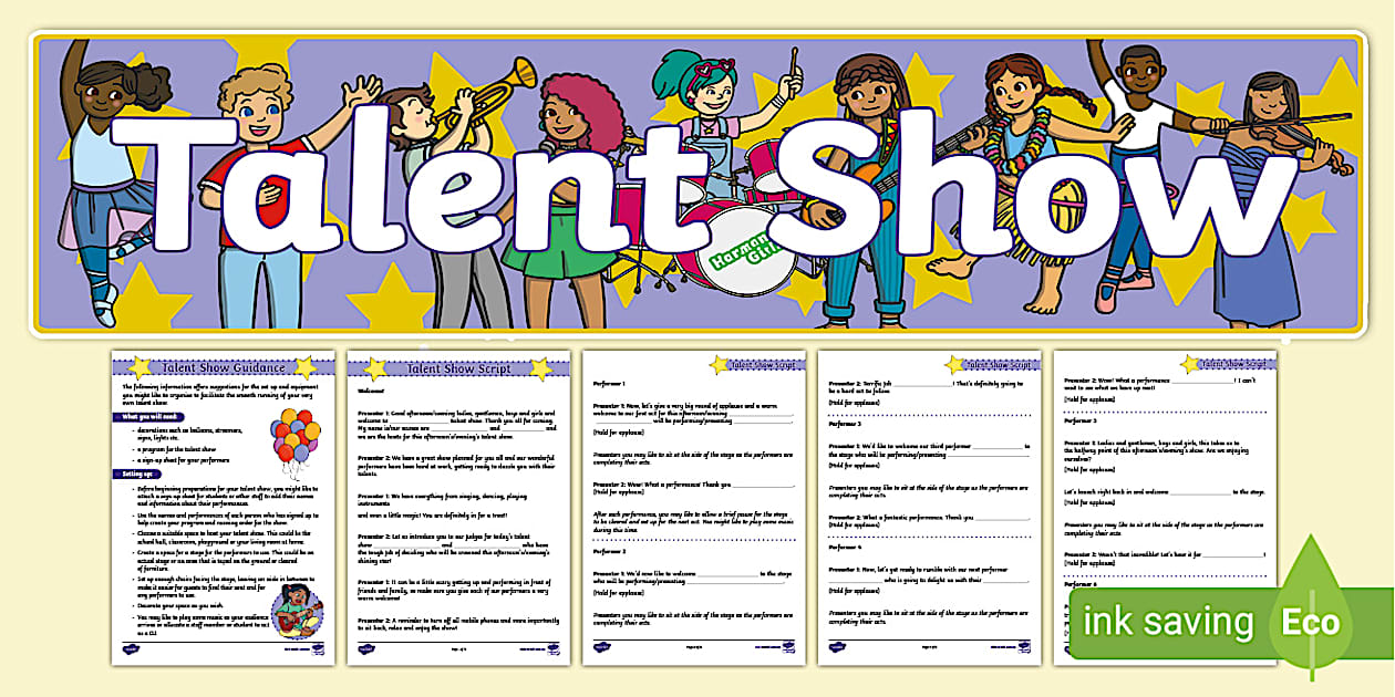 Talent Show Script Template | Primary Resources | Twinkl