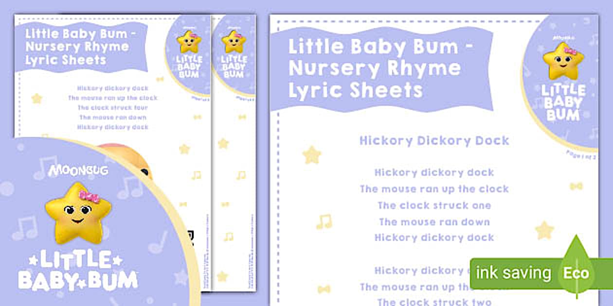 Hickory Dickory Dock Lyrics | Little Baby Bum Nursery Rhyme