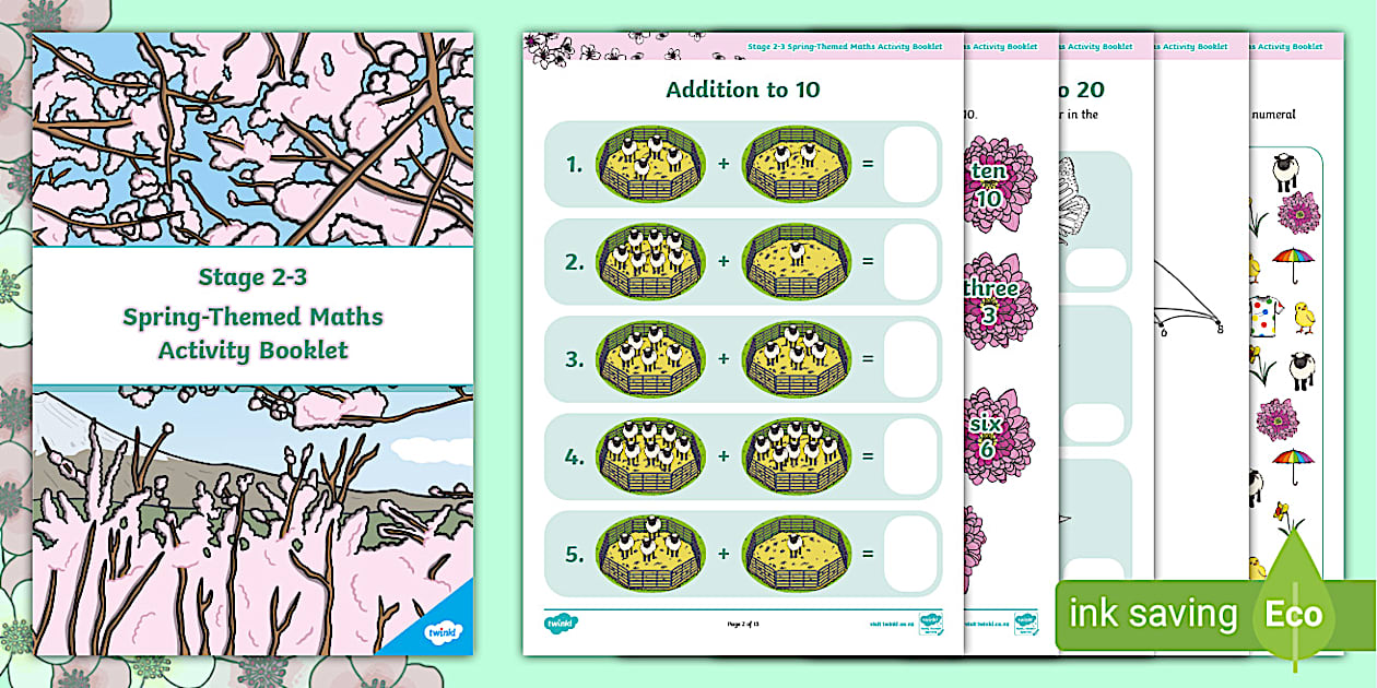Stage 2-3 Maths Spring Activity Booklet (teacher made)