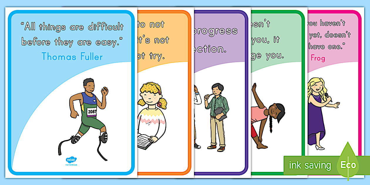 Growth Mindset Quote Posters - Quote Posters (teacher made)
