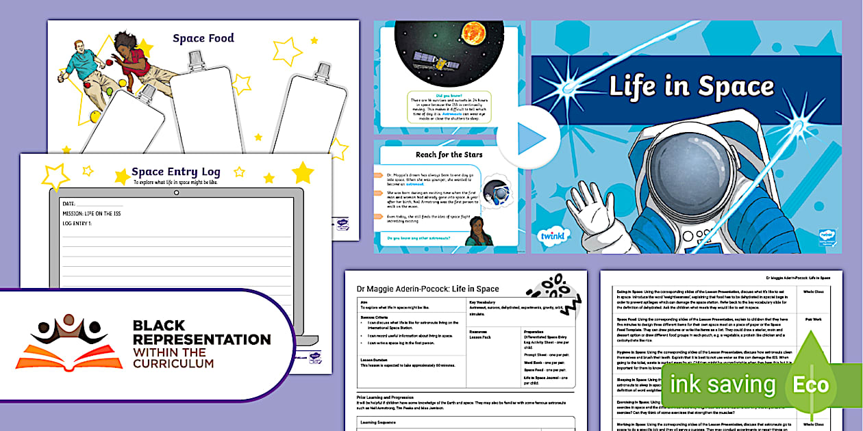Dr Maggie Aderin-Pocock UKS2: Life in Space (teacher made)
