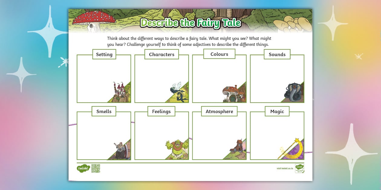 Fairy Tale Adjectives Worksheet