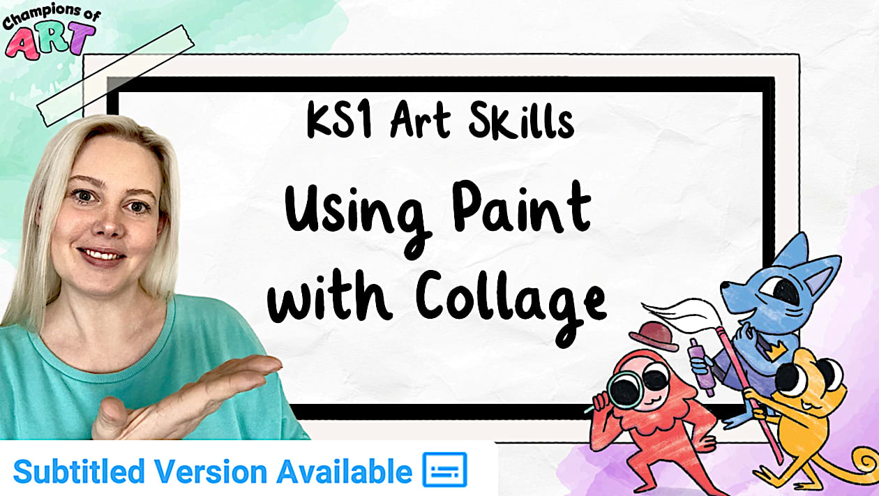 Using Paint with Collage Art Concept Video - Champions of Art: What's for