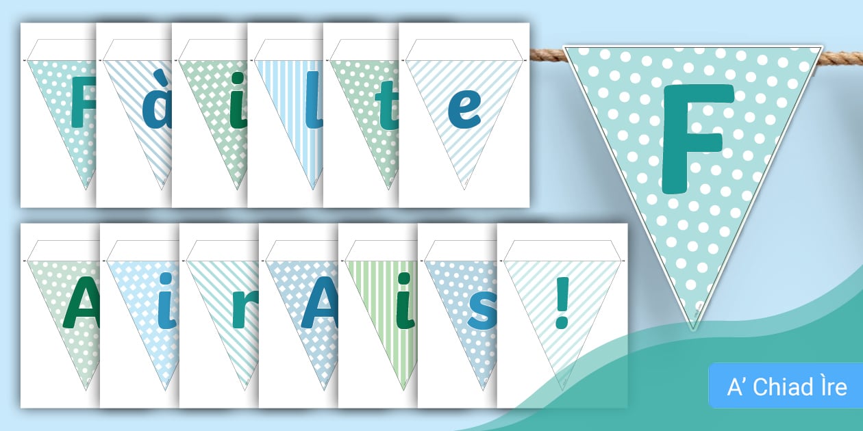 Fàilte air ais - Flagaichean