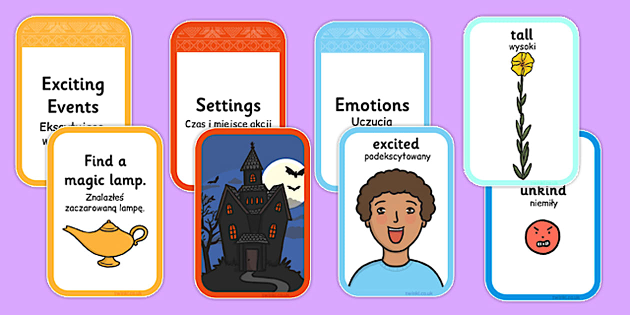 Story Writing Prompt Cards Pack Polish Translation - Twinkl