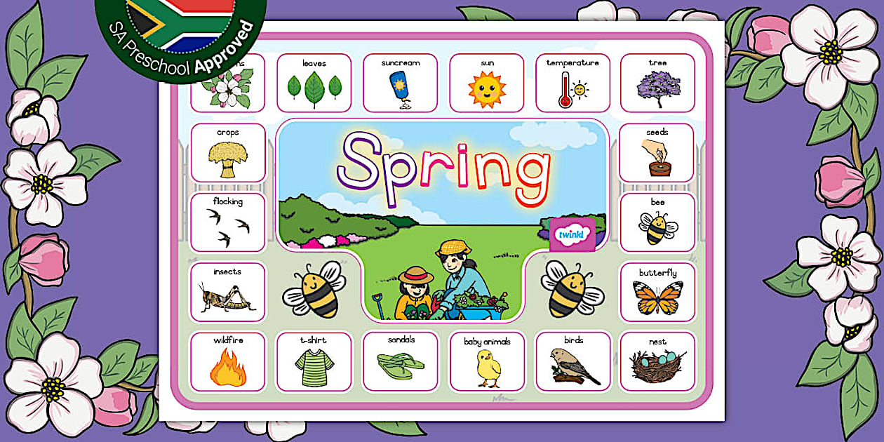 Spring: Communication Mat (teacher made) - Twinkl