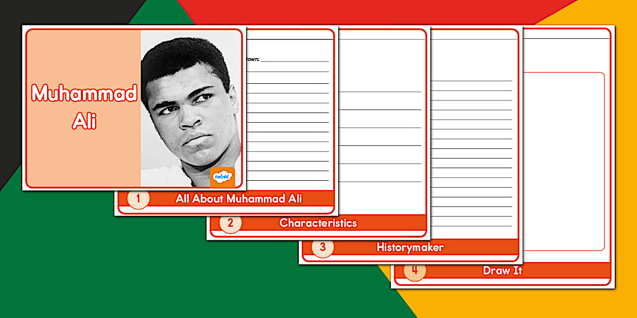 Muhammad Ali Worksheets | Resource | Twinkl USA - Twinkl