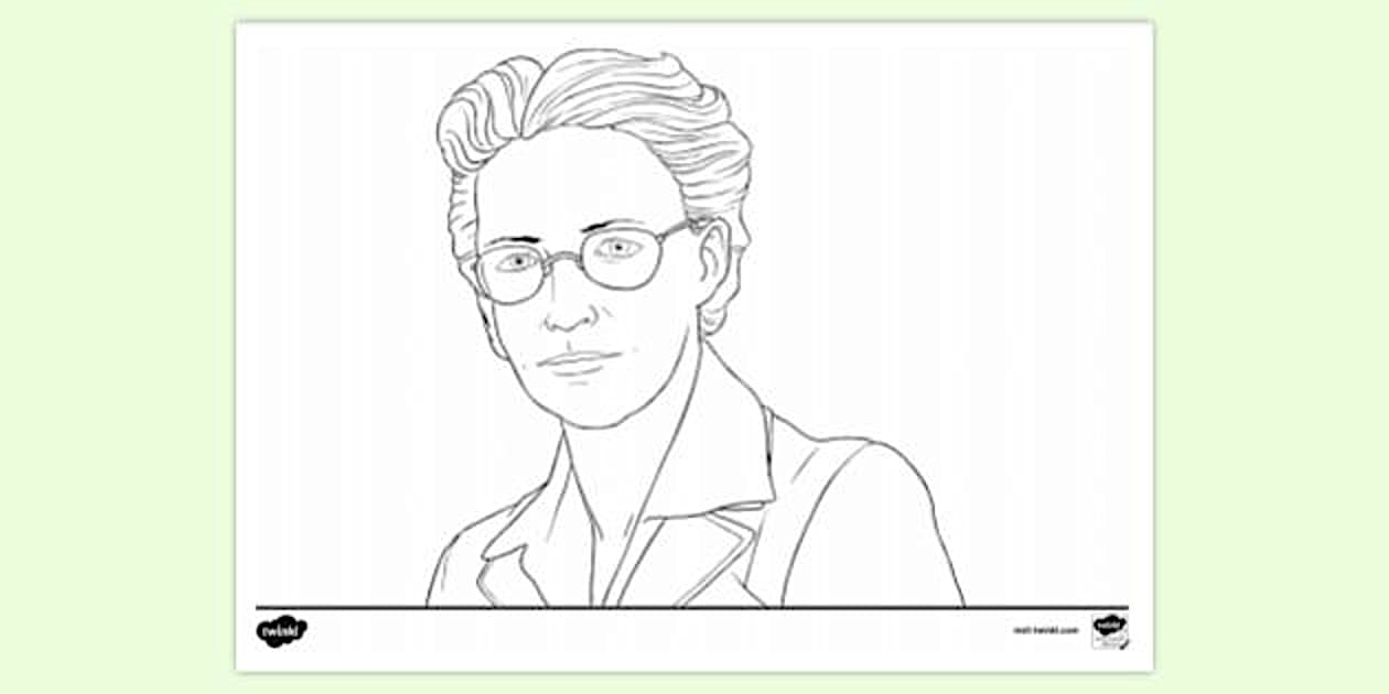 Elsie Widdowson Colouring Sheet | Colouring Sheets - Twinkl