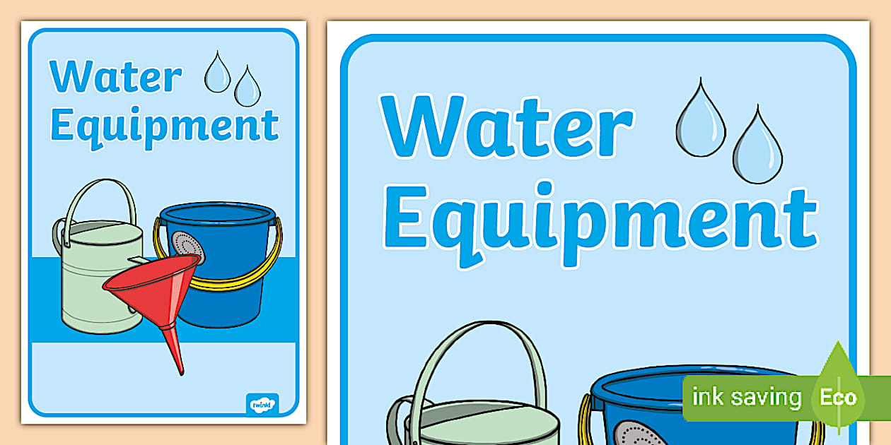 👉 Water Equipment Label (teacher made) - Twinkl