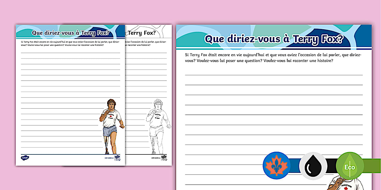What Would You Say to Terry Fox? | Terry Fox and Me - Twinkl