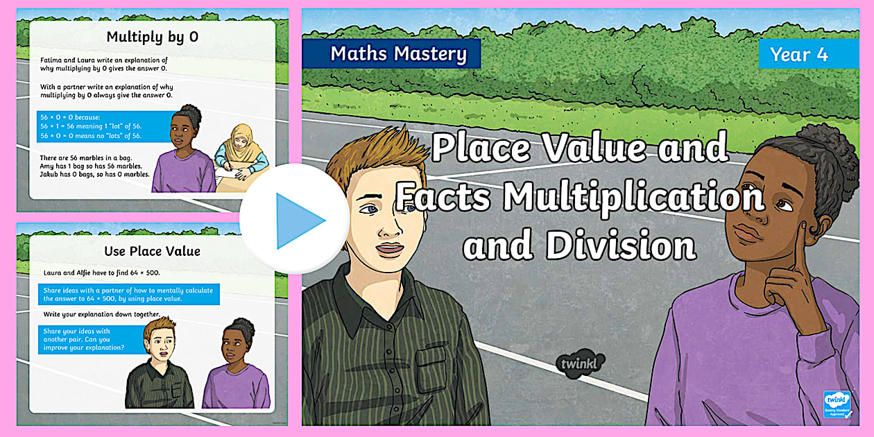 Year 4 Place Value and Facts Multiplication and Division Mastery PowerPoint