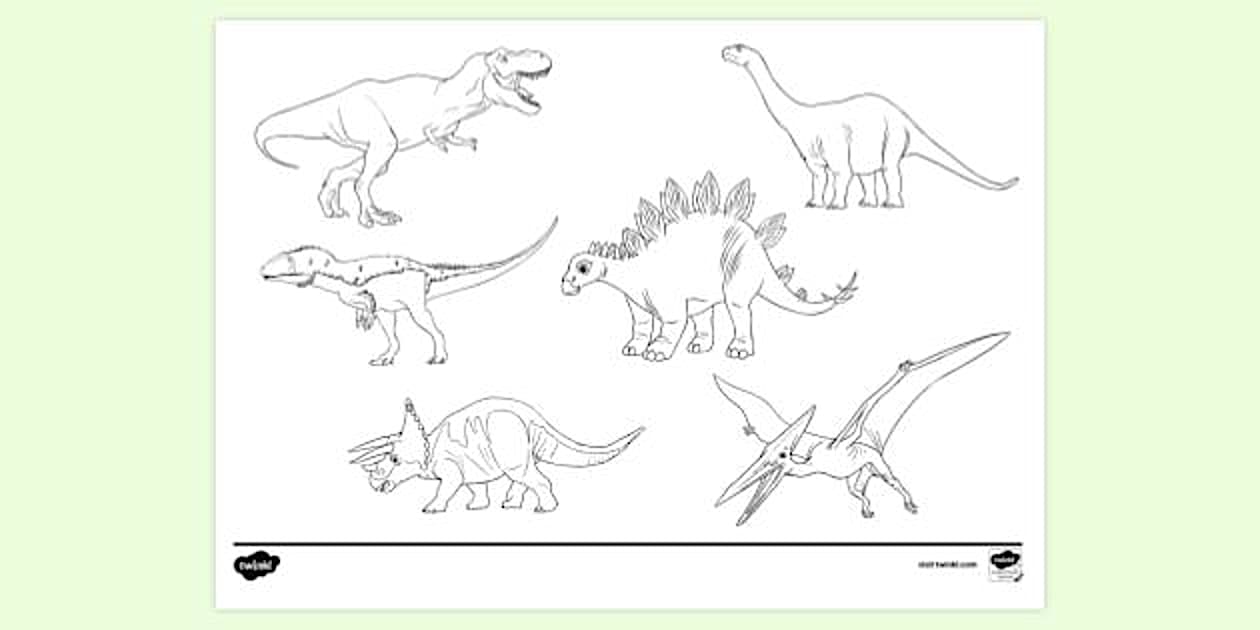 Dinosaur Colouring | Colouring Sheets (teacher made)