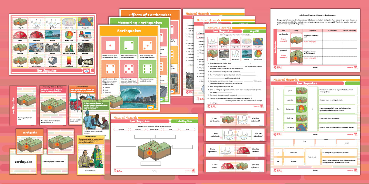 EAL Curriculum Scaffolding Pack - Geography - Earthquakes