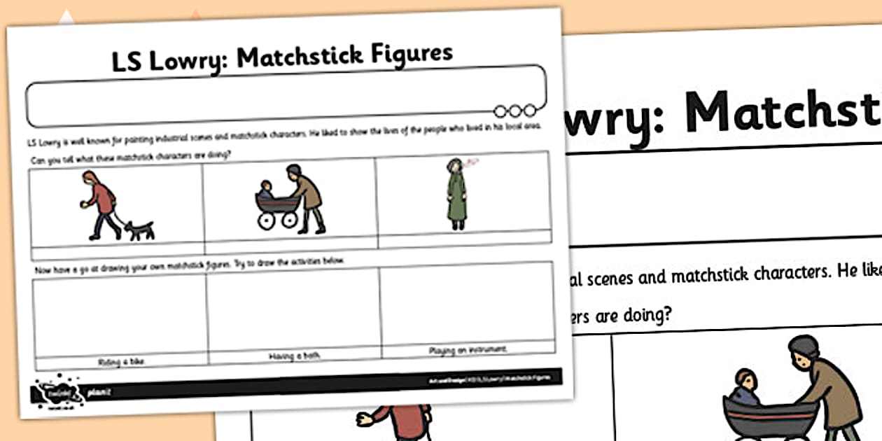 Editable Home Learning Matchstick Figures Worksheet - Twinkl