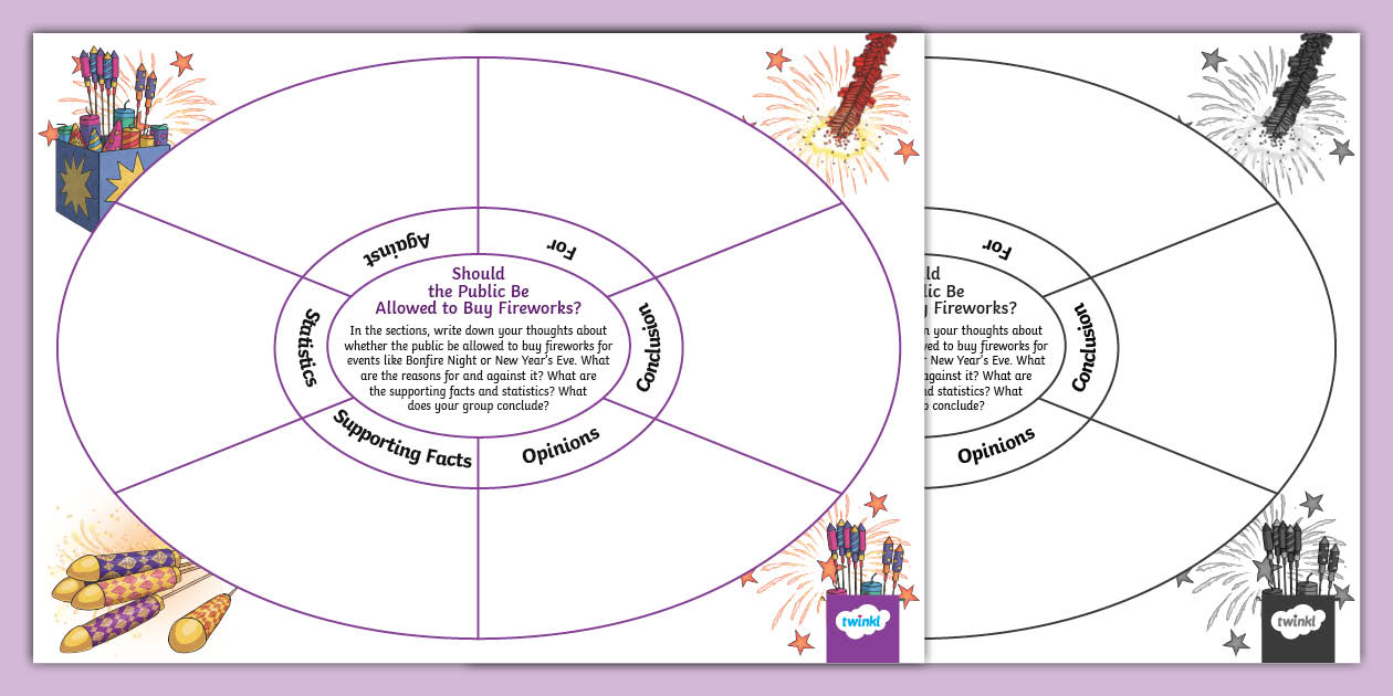 Around the Table Fireworks Debate (teacher made) - Twinkl