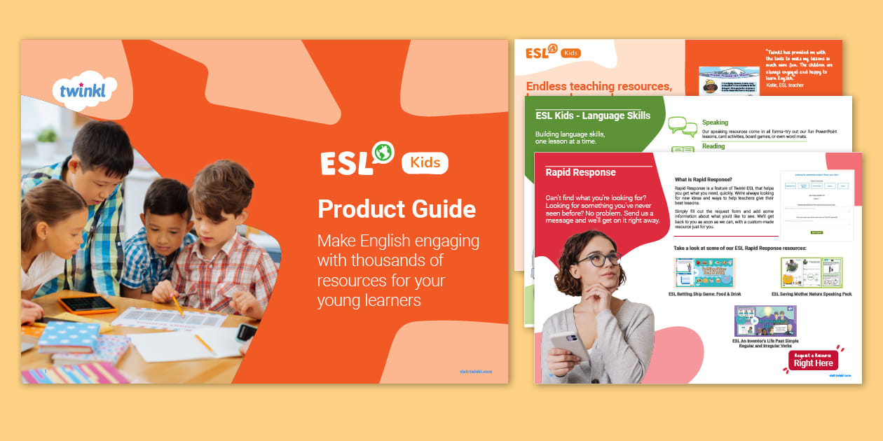 FREE! - ESL Kids Product Guide (teacher made) - Twinkl