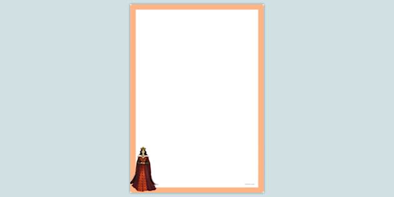 Simple Blank Generic Queen Page Border | Page Borders