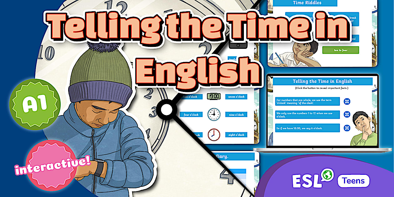 ESL Telling the Time PPT for Teens