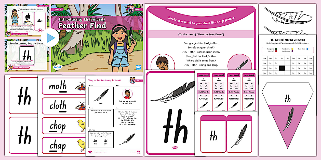 Twinkl Phonics Level 3 Week 3 Lesson 3 Pack: 'th' (voiced)